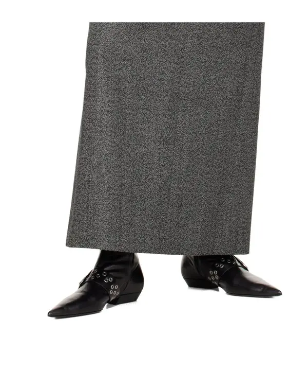 JIL SANDER Pointed Toe Ankle Boots With Buckle Detail