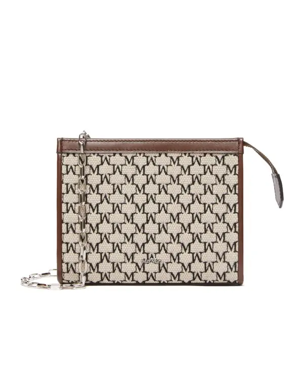 Max Mara Cotton Jacquard Monogram Pouch