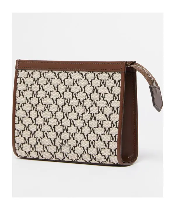 Max Mara Cotton Jacquard Monogram Pouch
