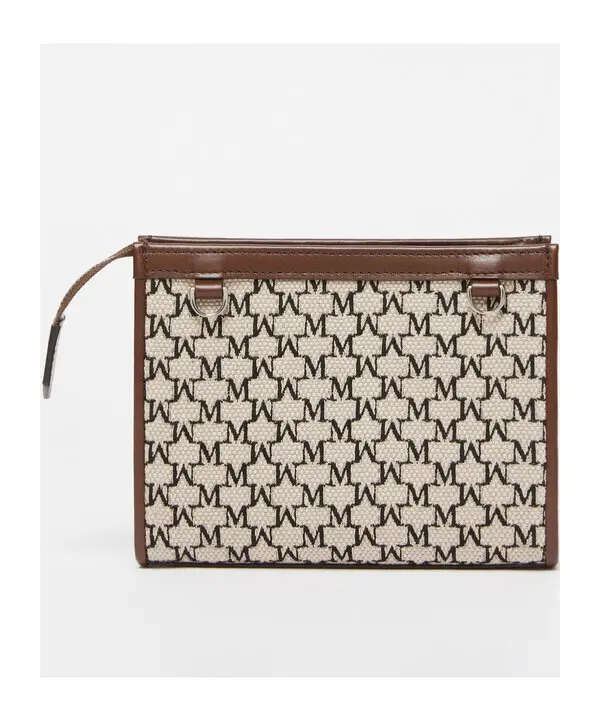 Max Mara Cotton Jacquard Monogram Pouch