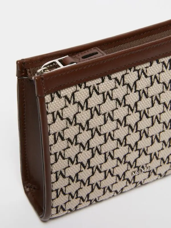 Max Mara Cotton Jacquard Monogram Pouch