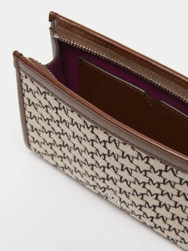 Max Mara Cotton Jacquard Monogram Pouch