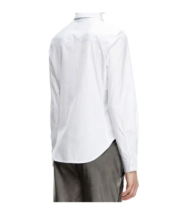 DIESEL® Striped Shirt With Embroidered Oval D Logo
