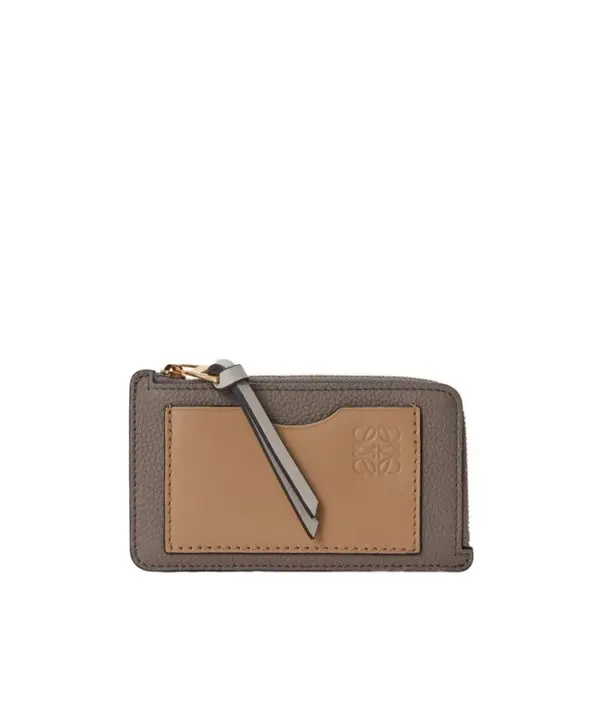 Loewe Anagram Zipped Cardholder - Taupe/gold