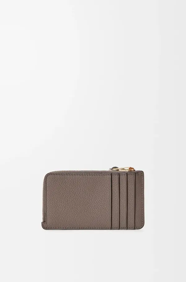 Loewe Anagram Zipped Cardholder - Taupe/gold