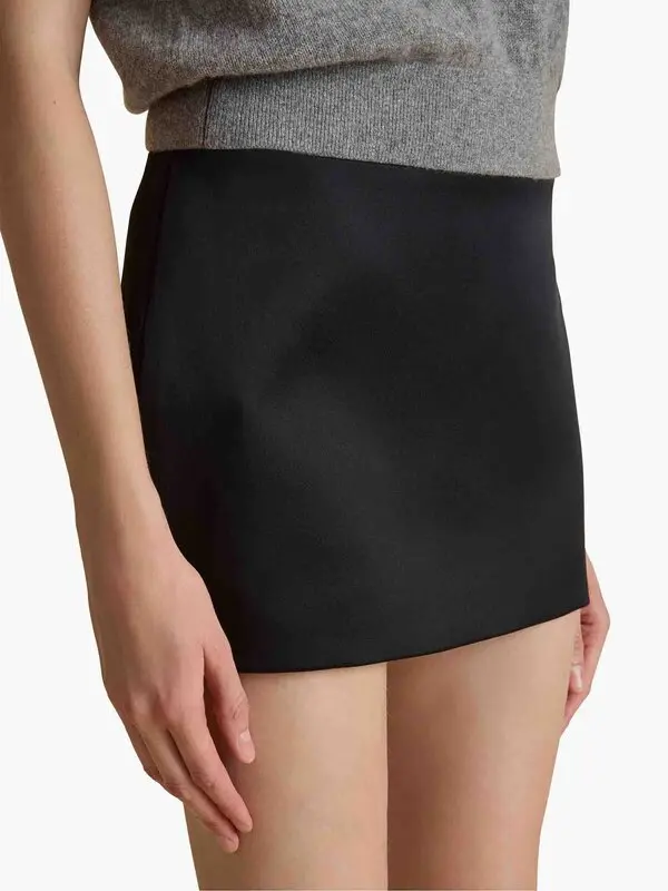 Khaite Jett Mini Skirt - Black