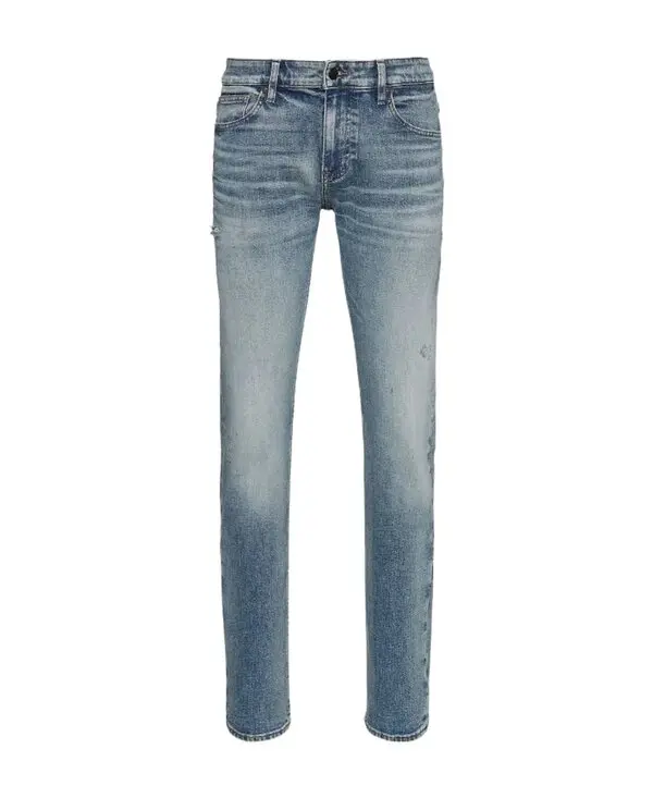 Hugo Boss Bleached Wash Cotton Jeans - Gray