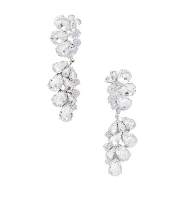 Magda Butrym Crystal Drop Earrings - Silver