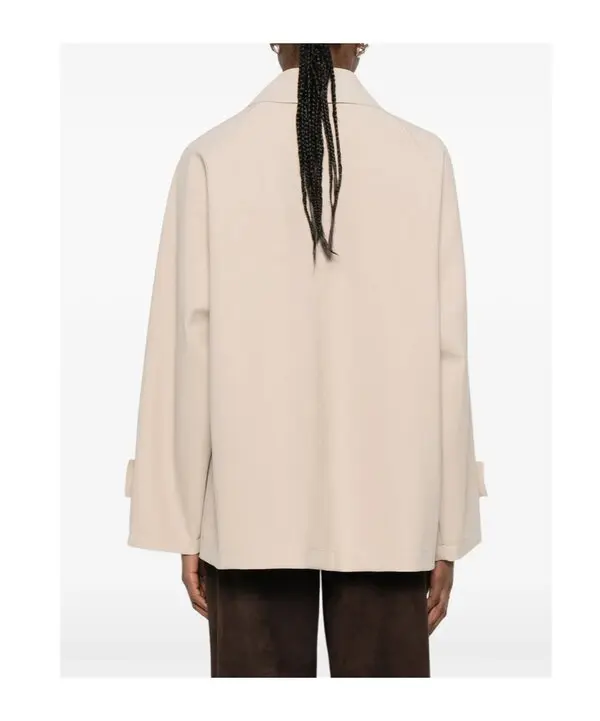 Harris Wharf London Scuba Jacket With Classic Collar - Nude