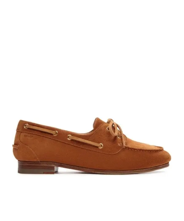Bally Round Toe Slip-on Loafers - Brown