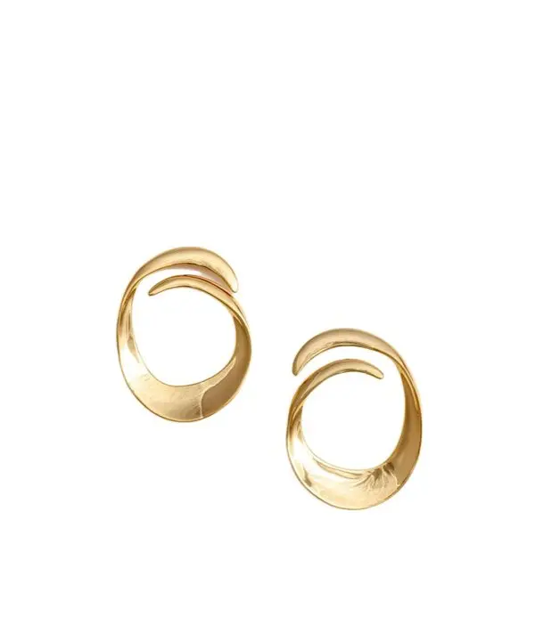 SELF-PORTRAIT Swirl Earrings - Golden