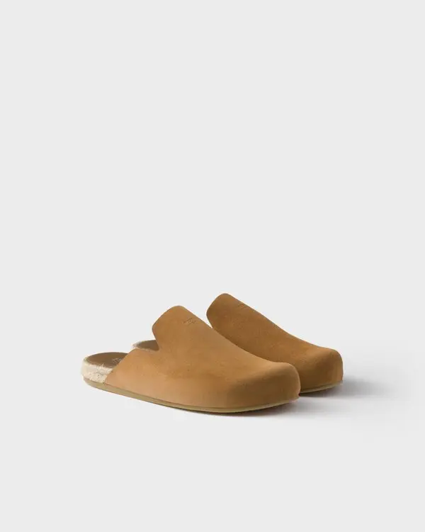 Prada Suede Mules