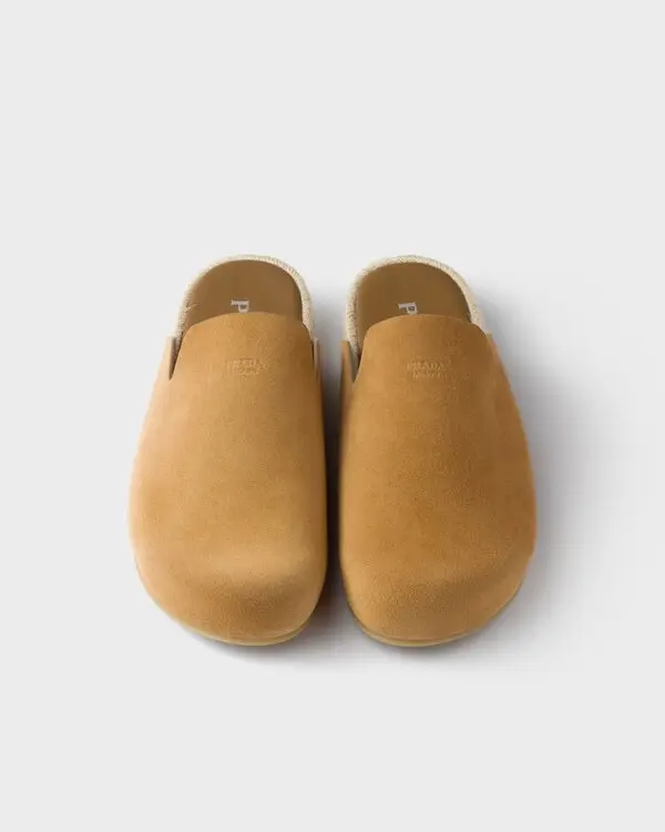 Prada Suede Mules
