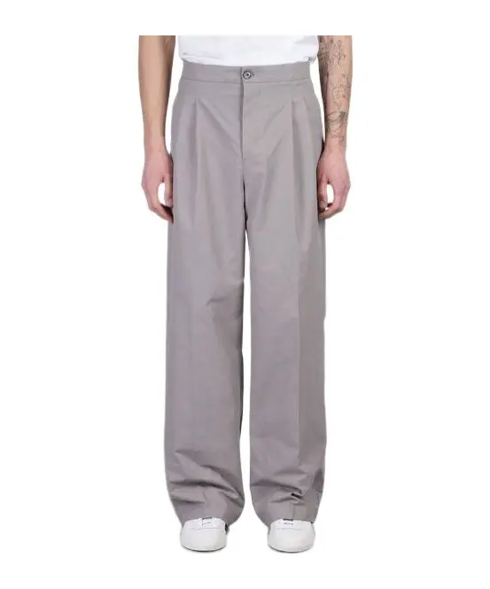 Ami Wide Leg Cargo Trousers - Gray