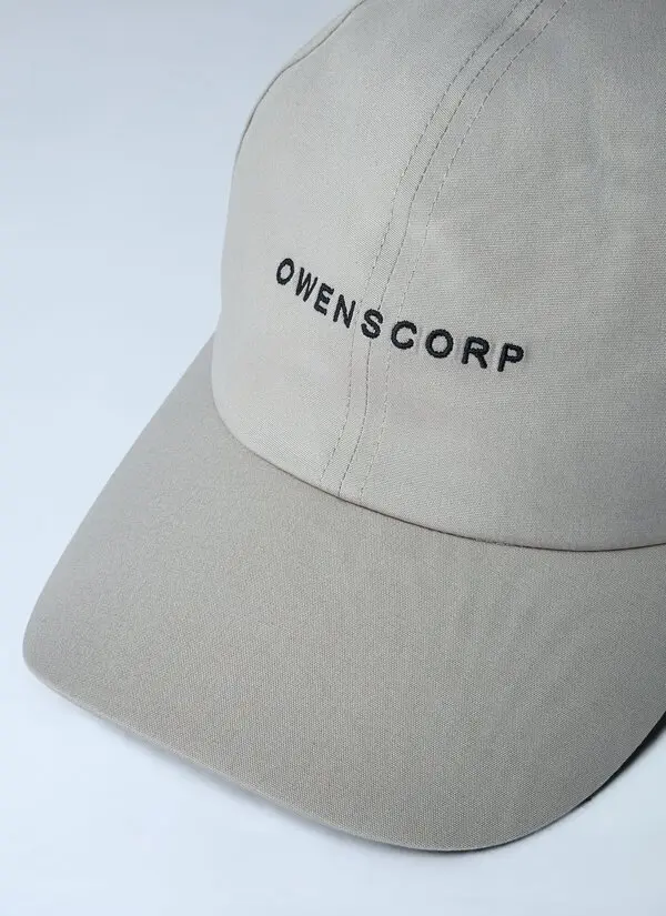Rick Owens Logo Embroidered Baseball Cap - Gray
