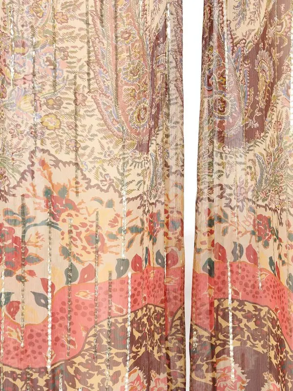 Valentino Garavani Paisley Printed Wide Leg Pants - No