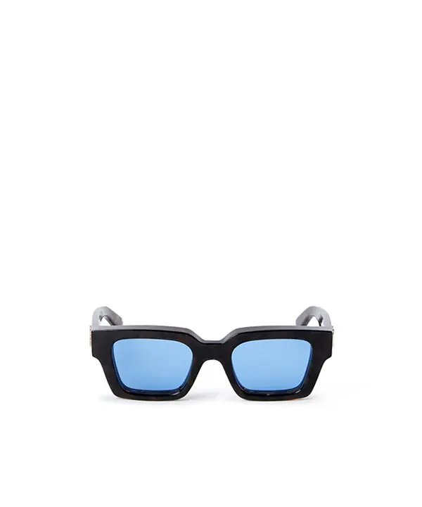 Off-White Full-frame Sunglasses With Graphic Pattern - Blue