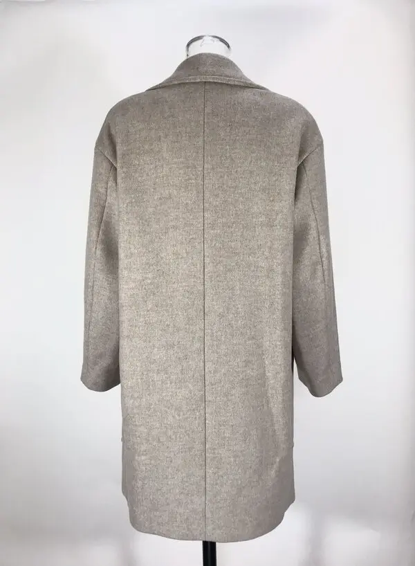 Max Mara Long Lapel Coat - Gray