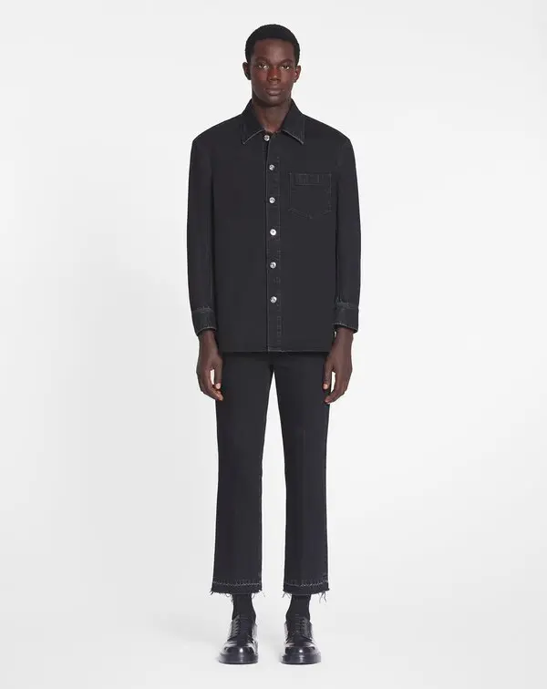 LANVIN Cocoon Button-up Denim Shirt