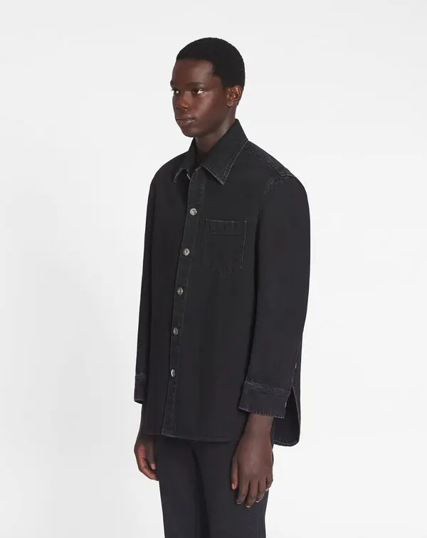 LANVIN Cocoon Button-up Denim Shirt