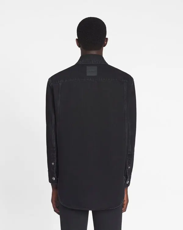 LANVIN Cocoon Button-up Denim Shirt