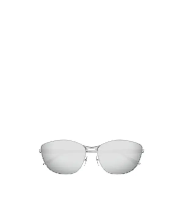 Balenciaga Oval Frame Sunglasses - White
