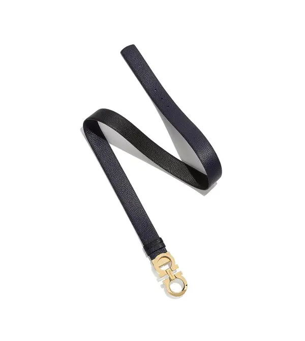 FERRAGAMO Gancini Reversible Buckle Belt - Black