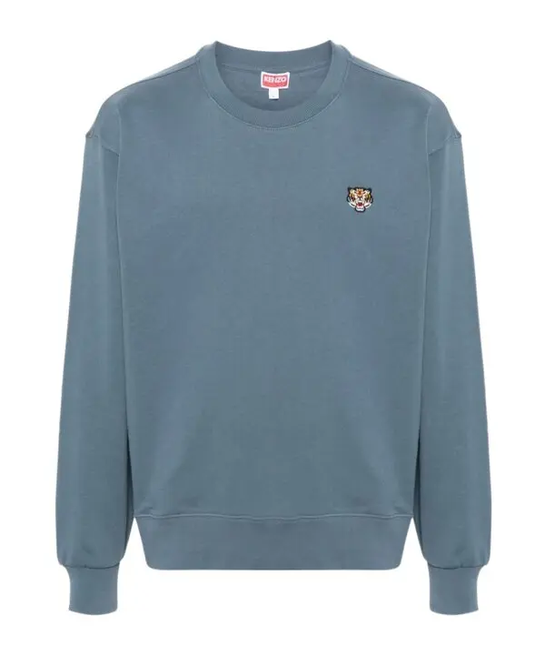 Kenzo Lucky Tiger Embroidered Crewneck Sweatshirt