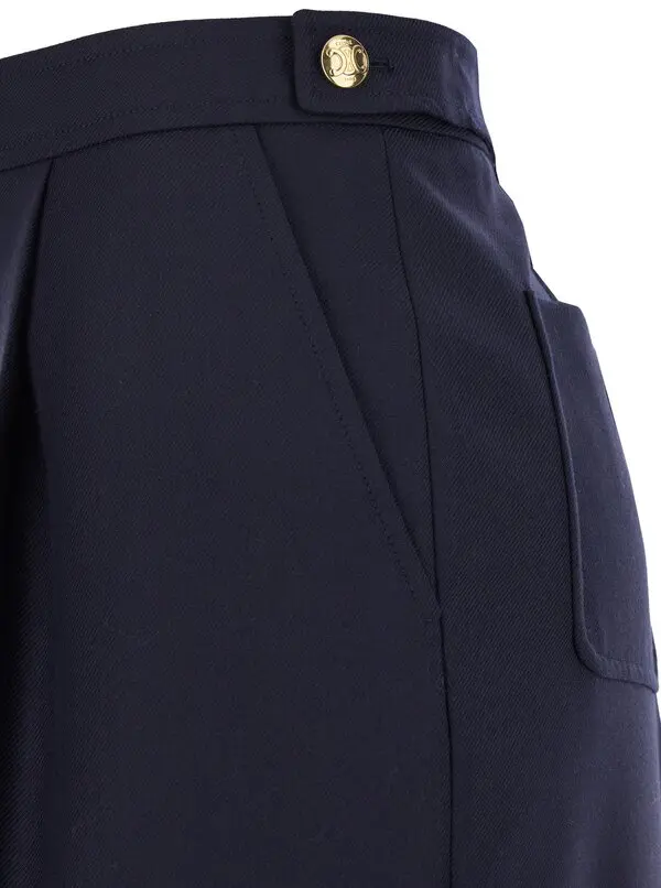 Celine Wool Gabardine Taillat Pants