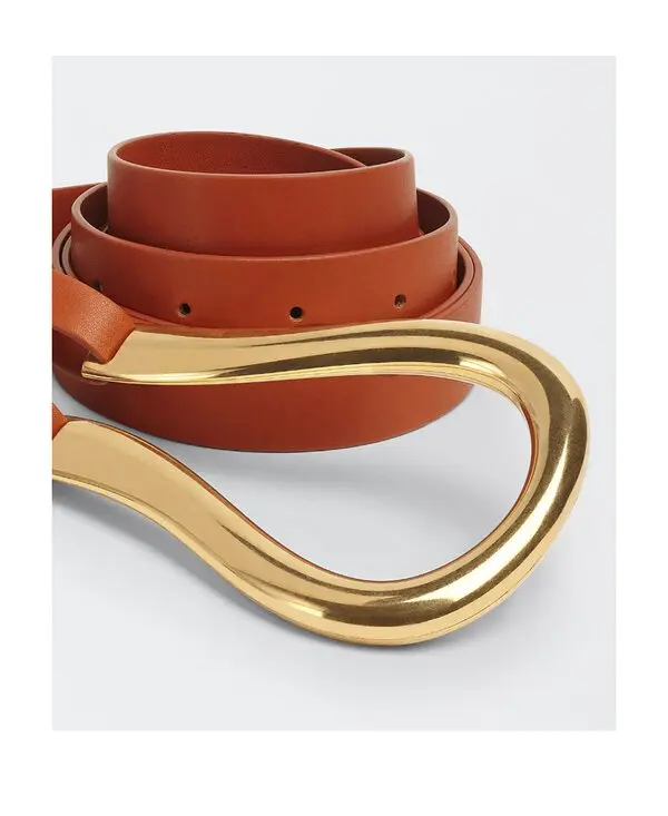 Bottega Veneta Double Strap Belt - Brown
