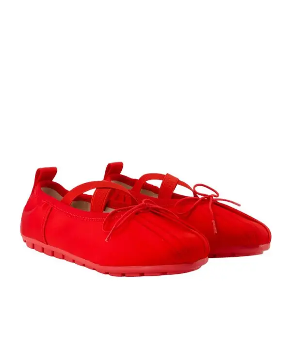 Simone Rocha Grip Cross-strap Ballet Flats - Red