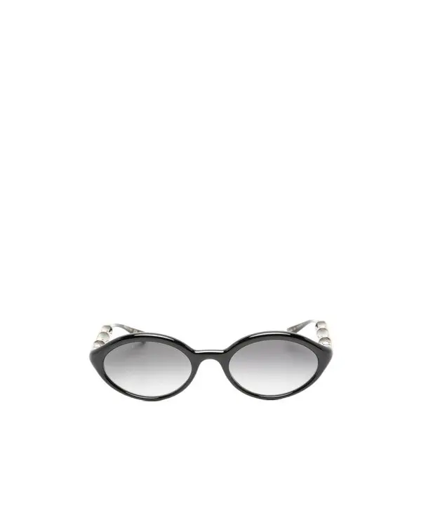 Gucci Oval Frame Sunglasses - Gray