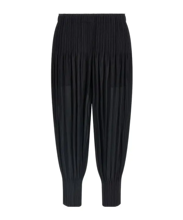Issey Miyake Cropped Pleated Trousers