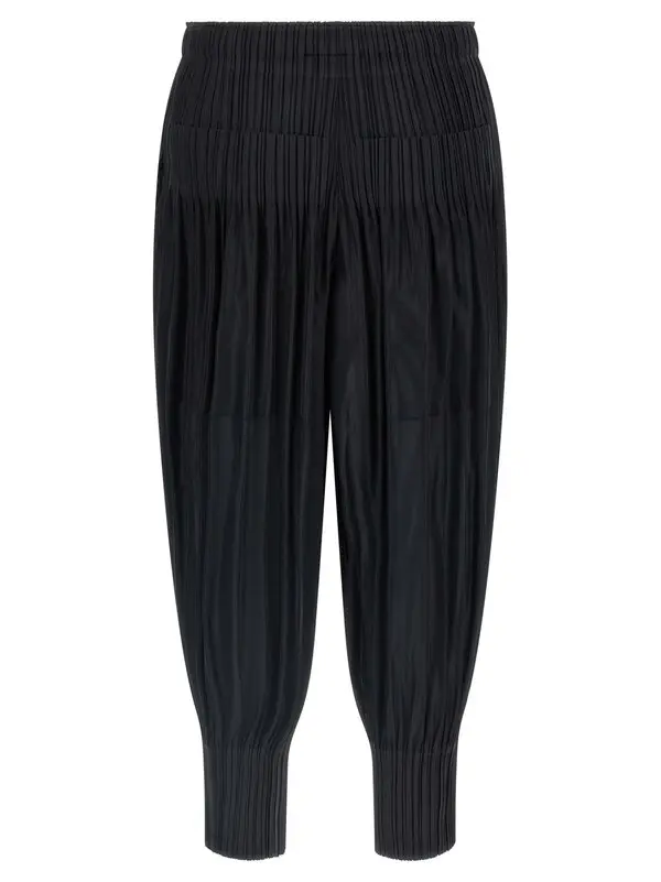 Issey Miyake Cropped Pleated Trousers