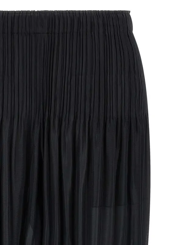Issey Miyake Cropped Pleated Trousers