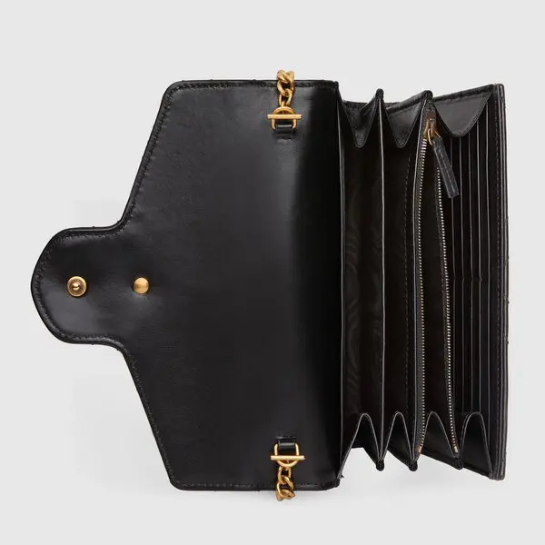 Gucci Gg Marmont Matelassé Mini Bag - Black