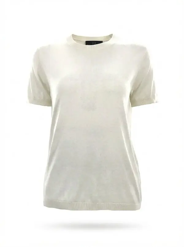 Max Mara Short-sleeved Sweater - White