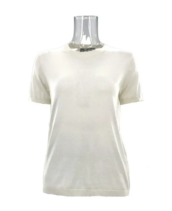 Max Mara Short-sleeved Sweater - White