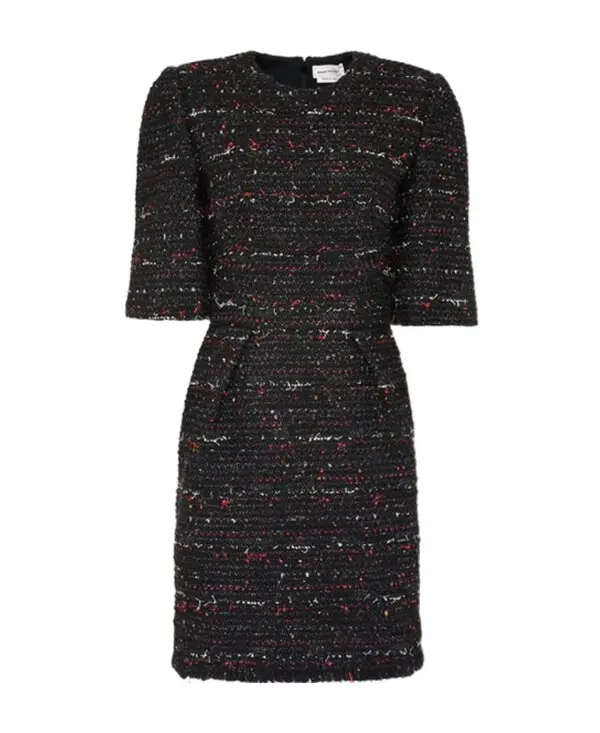 Alexander McQueen Tweed Waist Dress