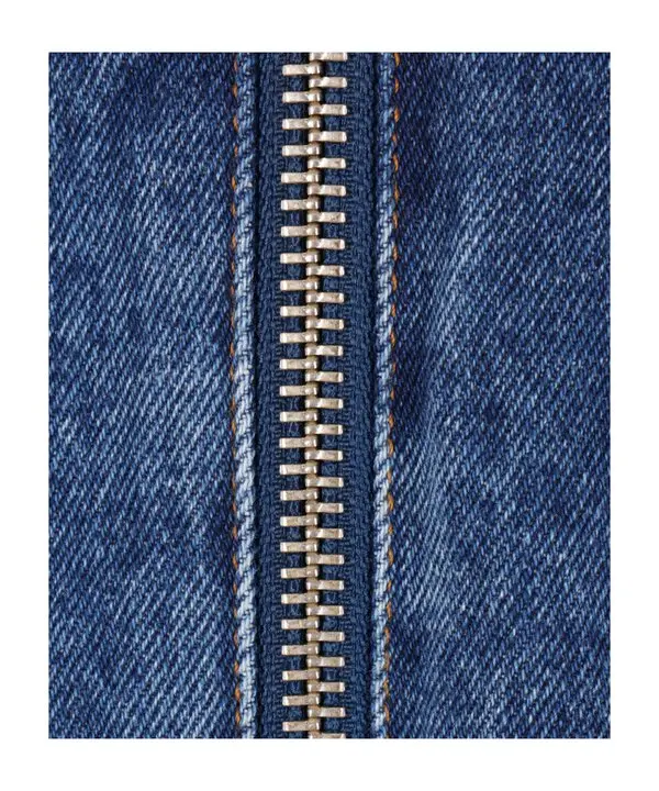 AMI Paris De Coeur Zipped Denim Jacket