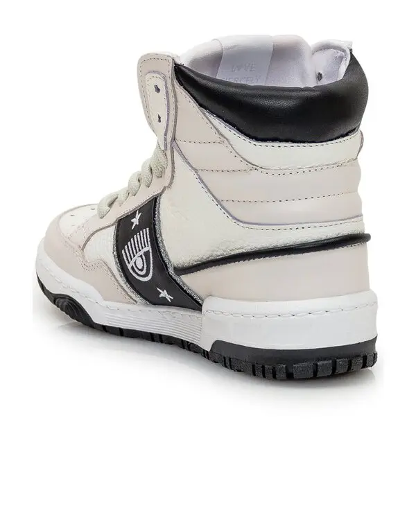 CHIARA FERRAGNI High-top Lace-up Sneakers - White