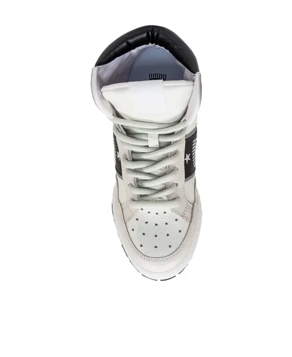 CHIARA FERRAGNI High-top Lace-up Sneakers - White