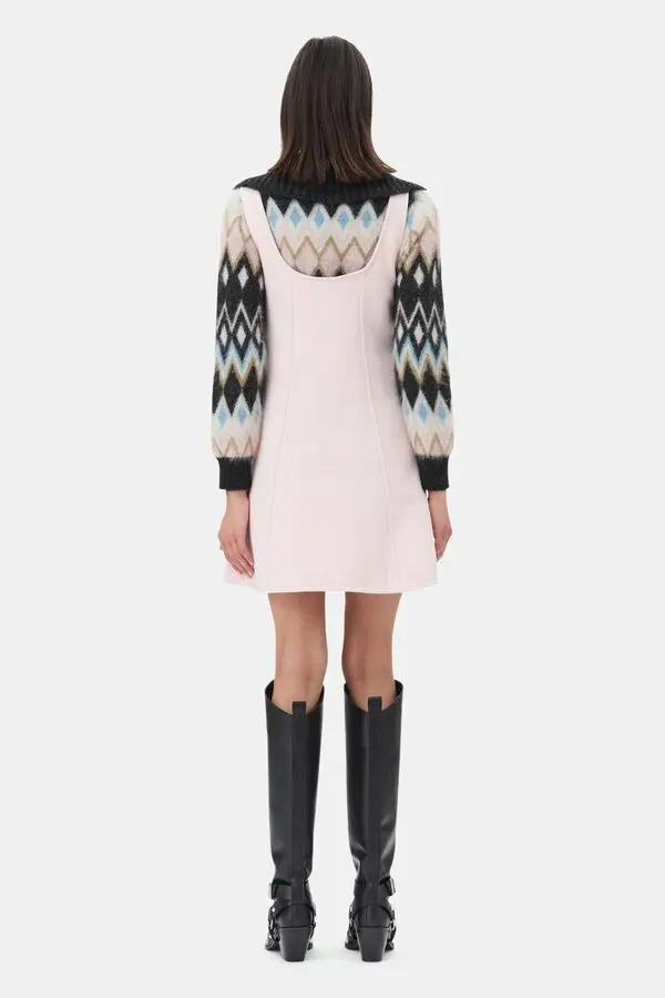 GANNI Sleeveless Mini Dress With Front Pockets