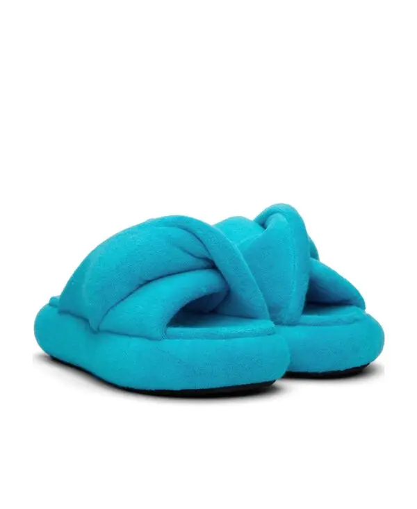J.W.ANDERSON Open-toe Slippers With Twist Detailing - Blue