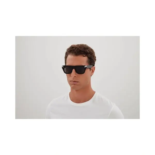 Alexander McQueen Rectangle Frame Sunglasses - Black