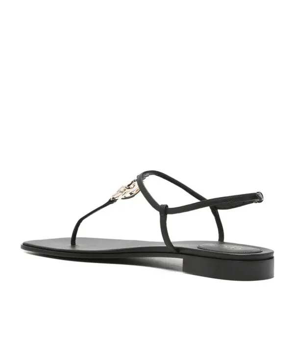Gucci Logo Plaque Thong Sandals