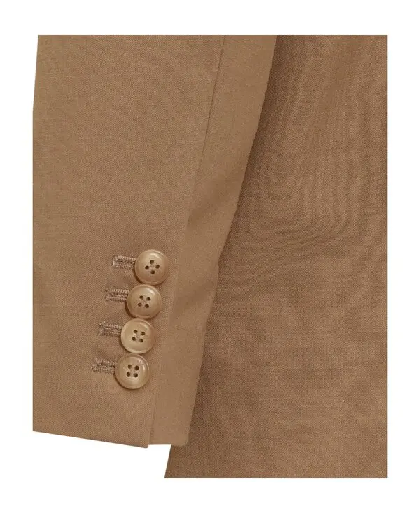 Nanushka Button-up Straight Hem Tailored Overshirt - Brown