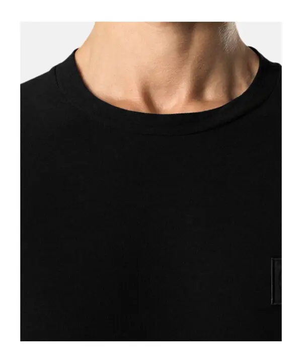Stone Island Logo Patch Short-sleeved T-shirt - Black