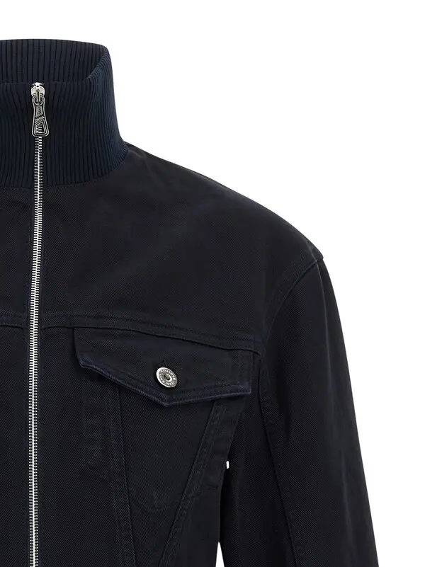 JEAN PAUL GAULTIER High Collar Casual Jacket - Black