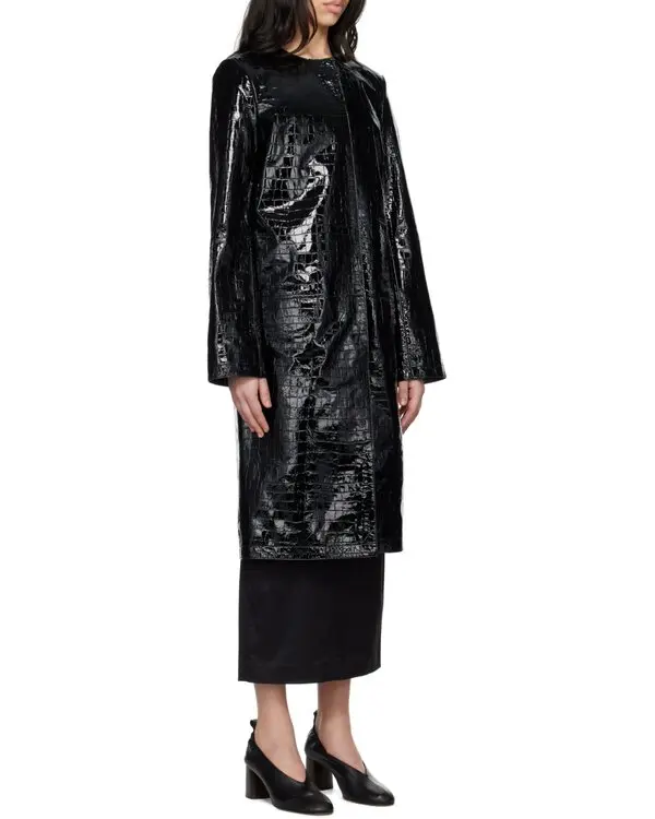 TOTEME Embossed Coated Leather Coat
